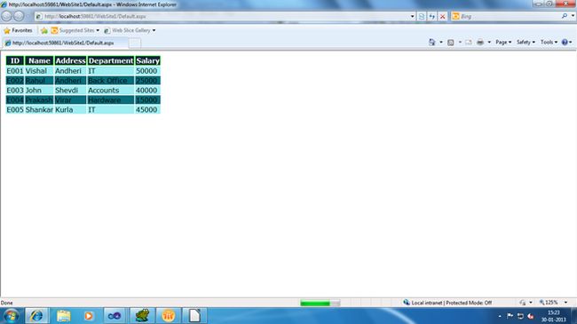 Repeater Control In Aspnet 